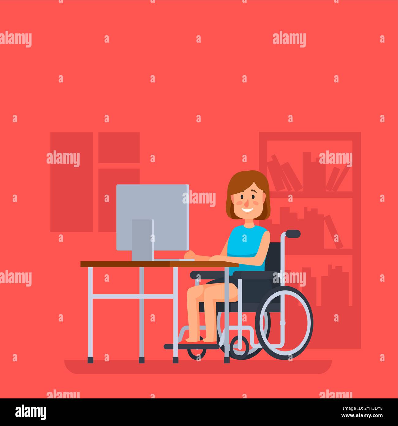 Wheelchair inclusion Stock Vector Images - Alamy
