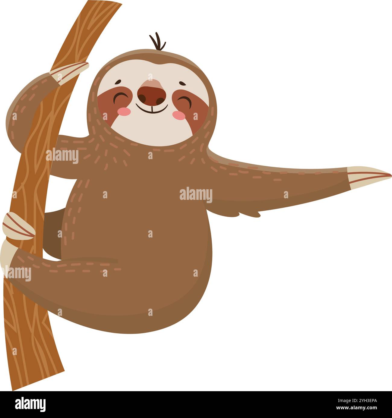 Sloth hanging by one arm hi-res stock photography and images - Alamy