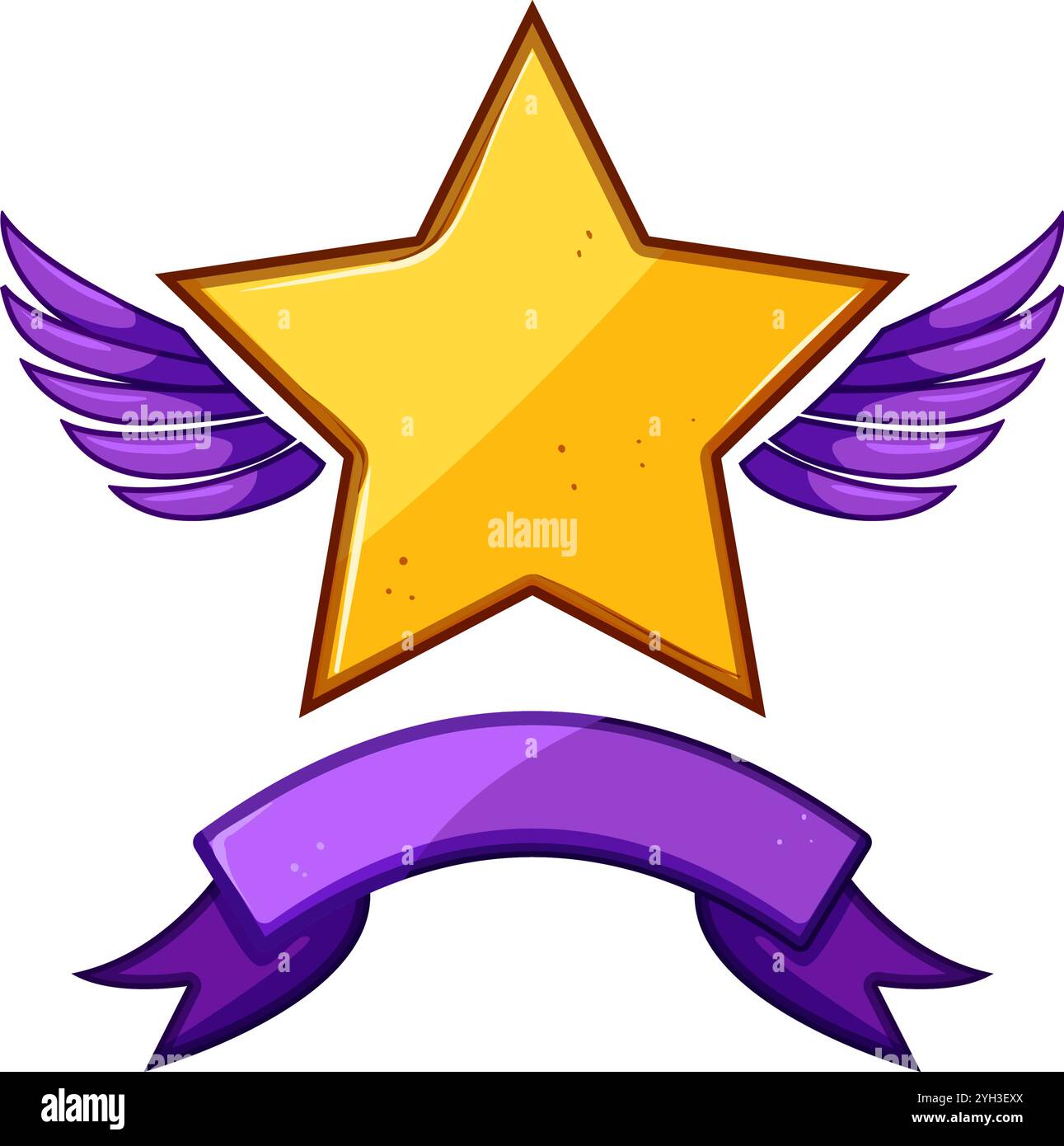 distinction star badge cartoon. accolade decoration, merit honorific ...