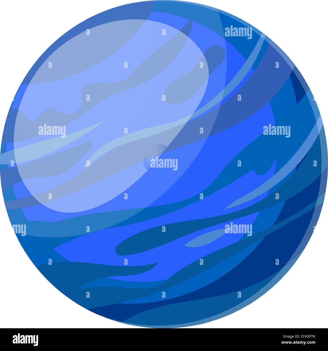 Neptune, eighth planet from the sun, rotates in the solar system ...
