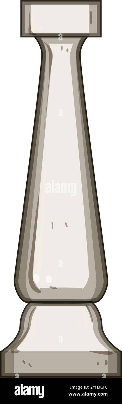 durable stone balustrade cartoon vector illustration Stock Vector Image ...