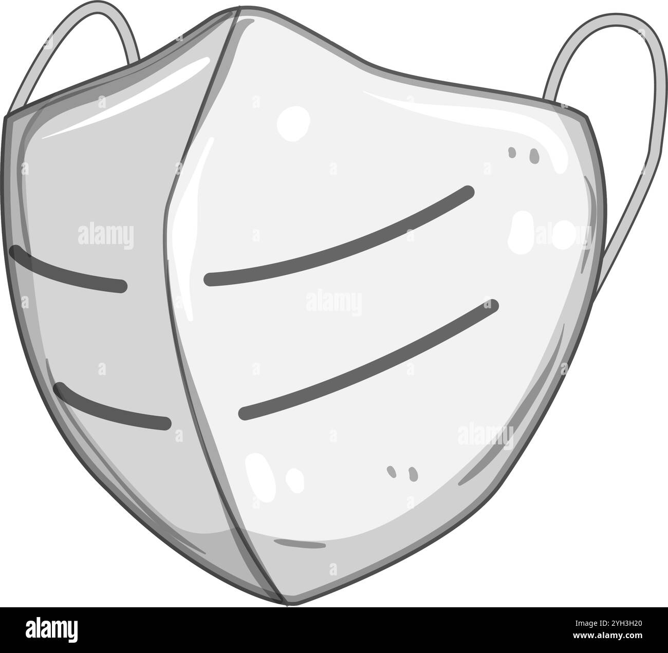 disposable surgical mask cartoon vector illustration Stock Vector Image ...