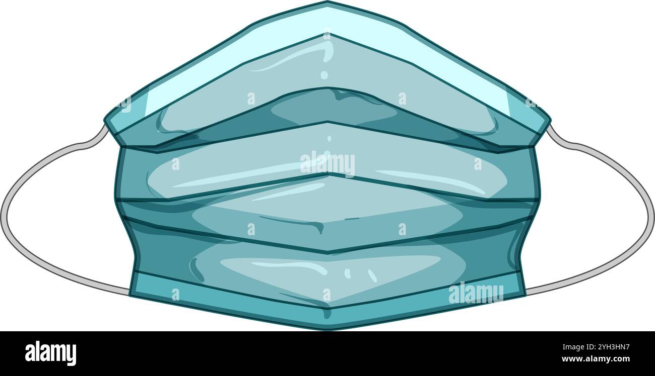 healthcare surgical mask cartoon vector illustration Stock Vector Image ...