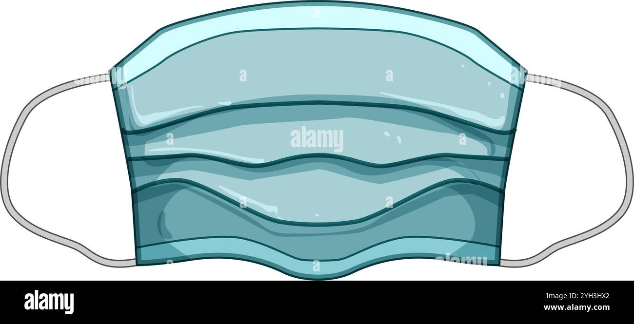 barrier surgical mask cartoon vector illustration Stock Vector Image ...
