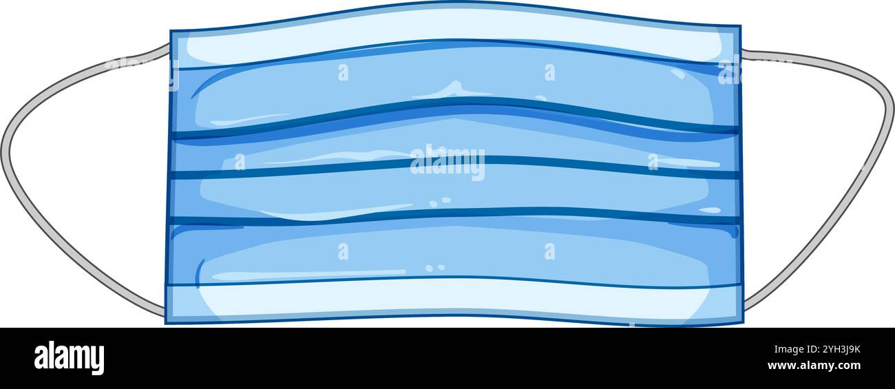 face surgical mask cartoon vector illustration Stock Vector Image & Art ...