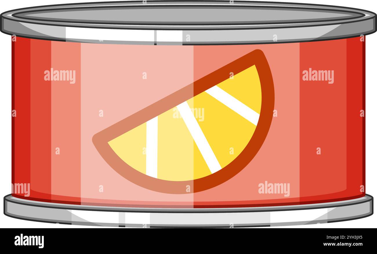 food tin can cartoon vector illustration Stock Vector Image & Art - Alamy