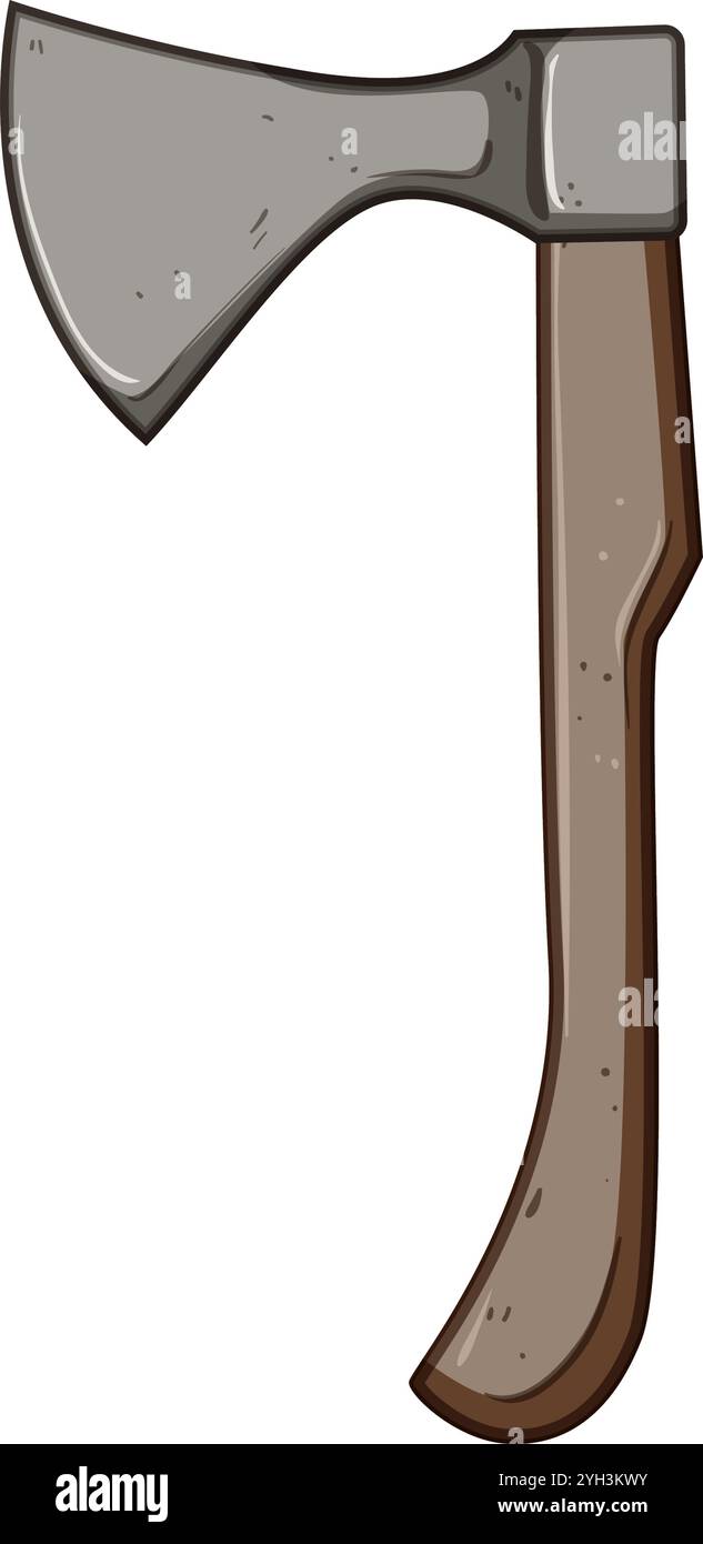 warrior viking axe cartoon vector illustration Stock Vector Image & Art ...