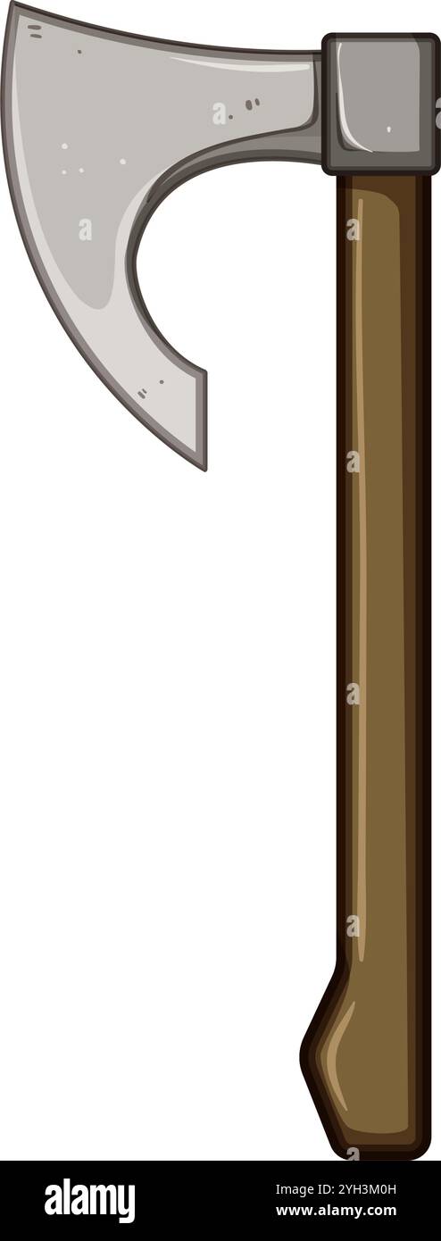 norse viking axe cartoon vector illustration Stock Vector Image & Art ...