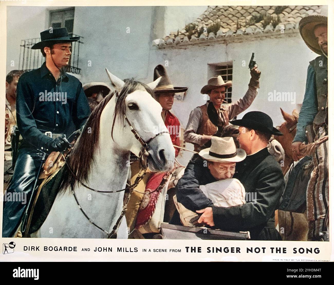 DIRK BOGARDE LESLIE FRENCH and JOHN MILLS in THE SINGER NOT THE SONG ...