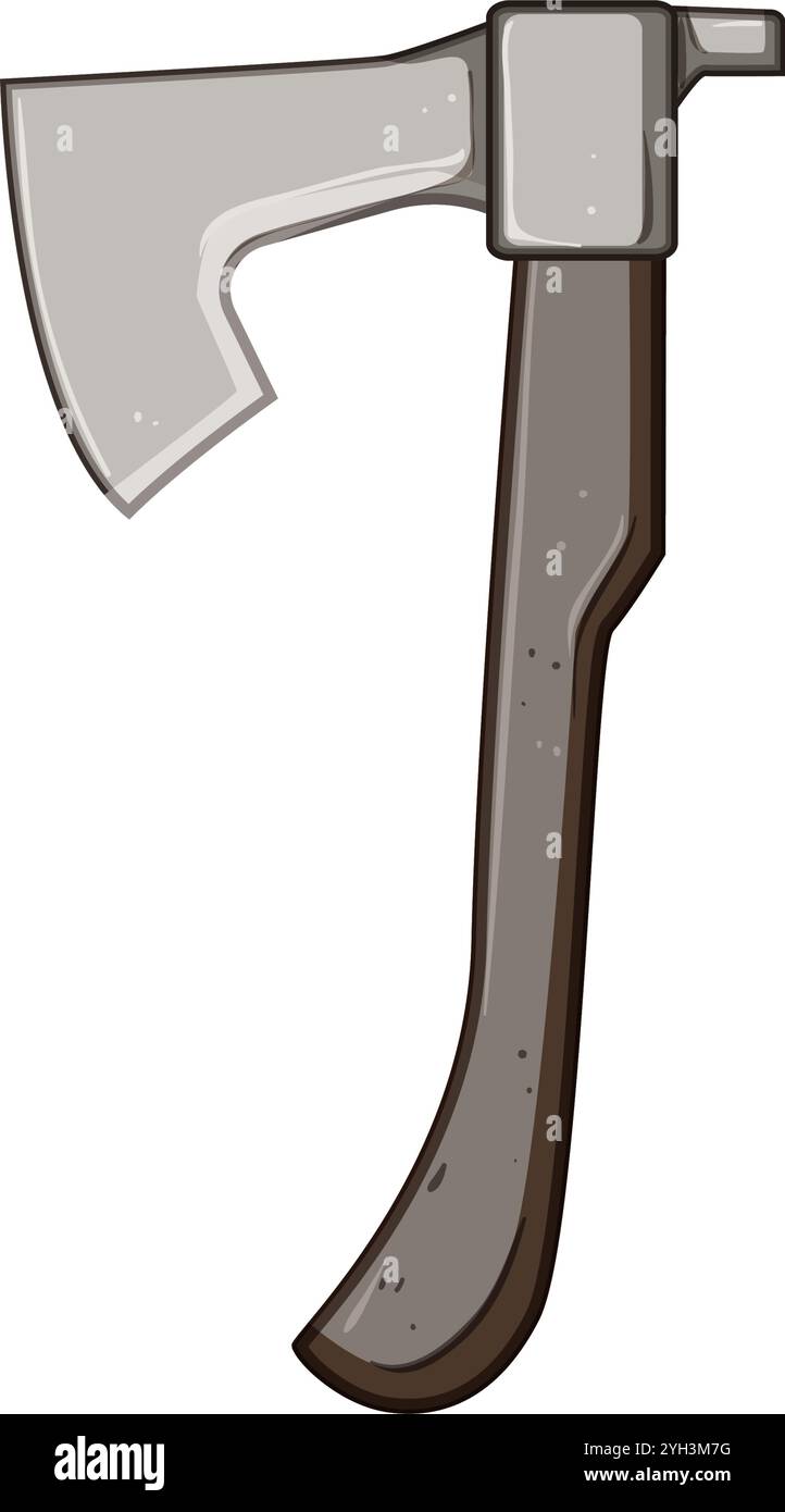 shield viking axe cartoon vector illustration Stock Vector Image & Art ...