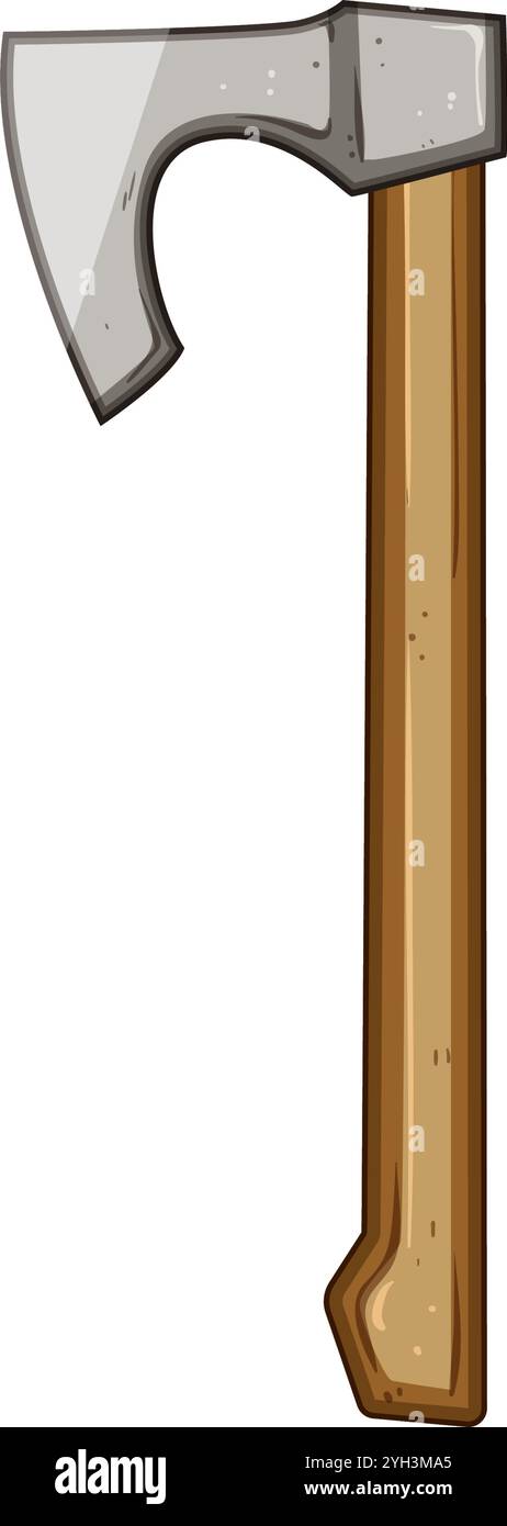 blade viking axe cartoon vector illustration Stock Vector Image & Art ...