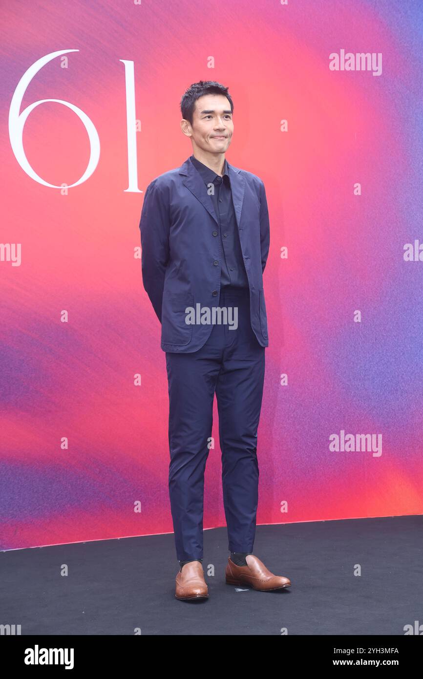 TAIPEI, CHINA - NOVEMBER 9, 2024 - Actor Weber Yang poses at the Golden ...