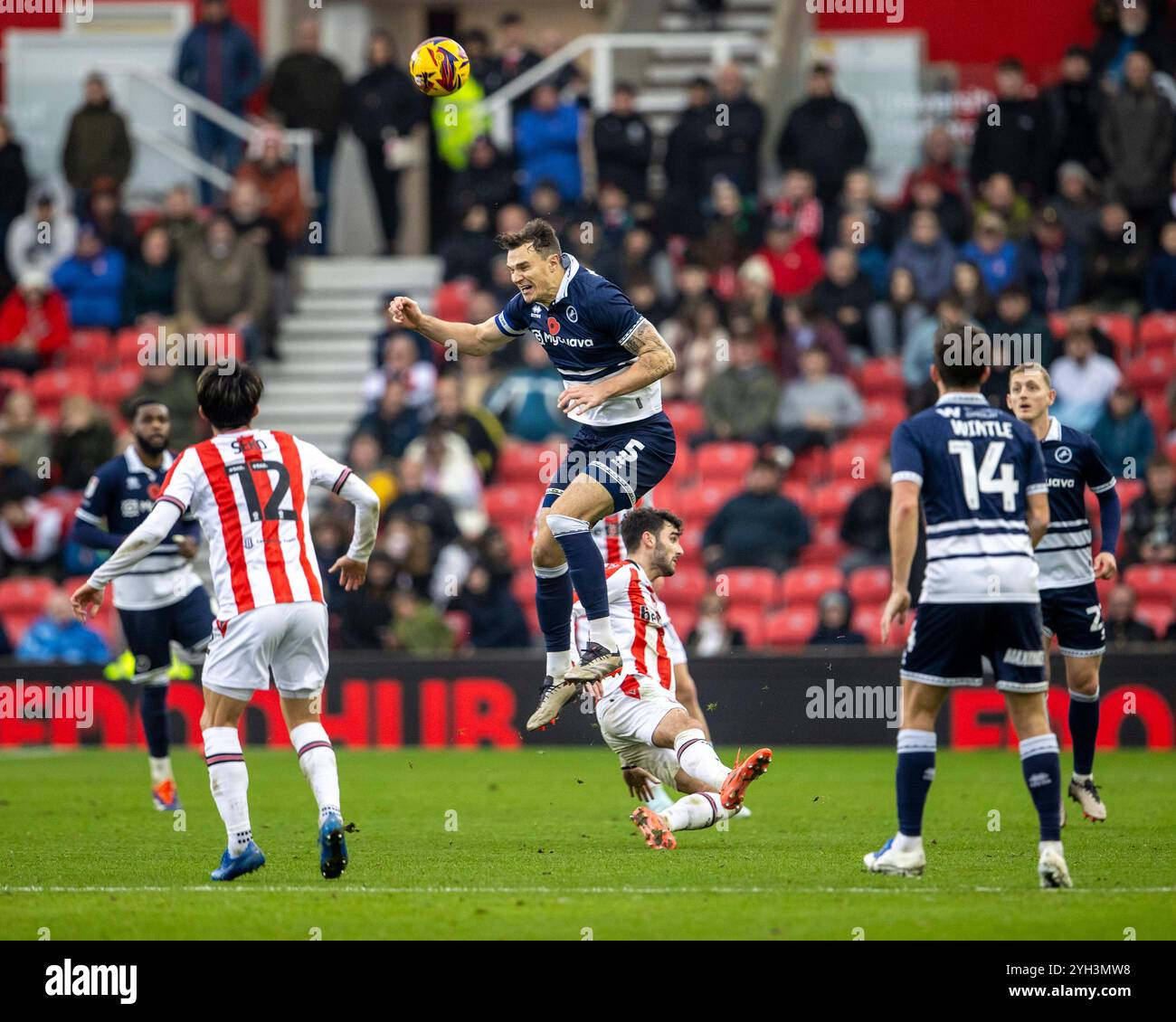 9th November 2024; Bet365 Stadium, Stoke, Staffordshire, England; EFL ...