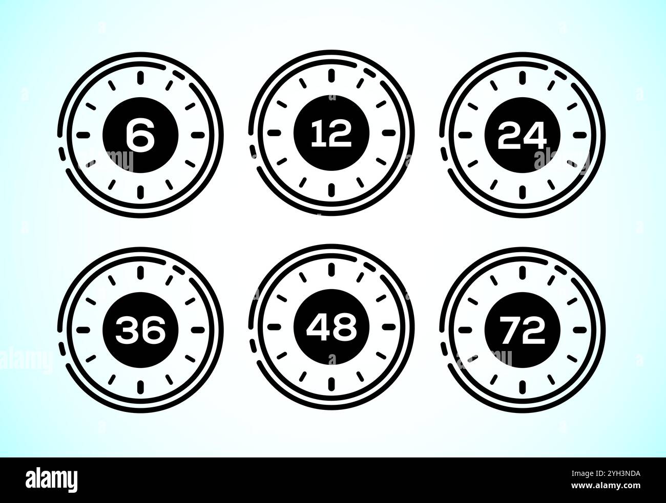 Icon watch timetable 24 hi-res stock photography and images - Alamy