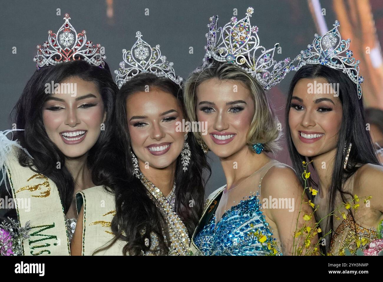 New Miss Earth 2024 Jessica Lane, second from right, of Australia ...