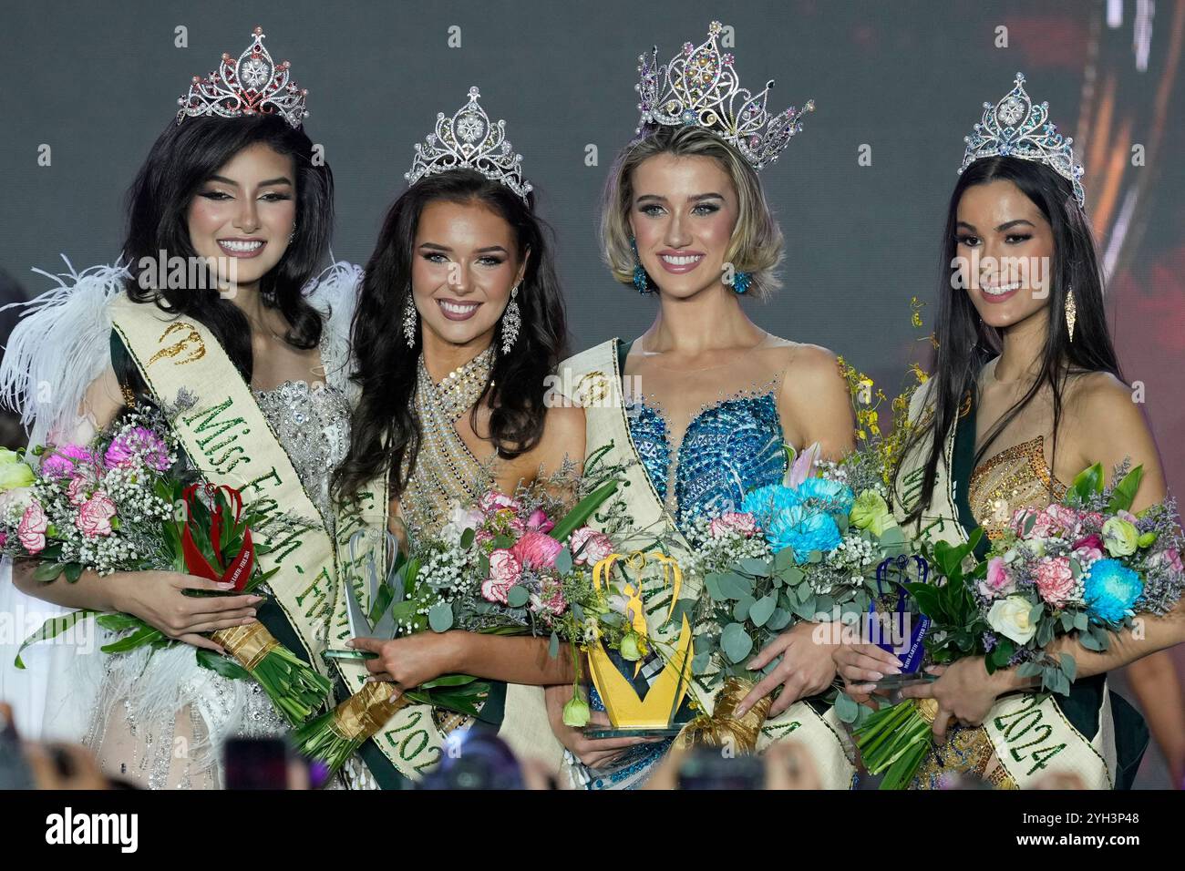 New Miss Earth 2024 Jessica Lane, second from right, of Australia ...