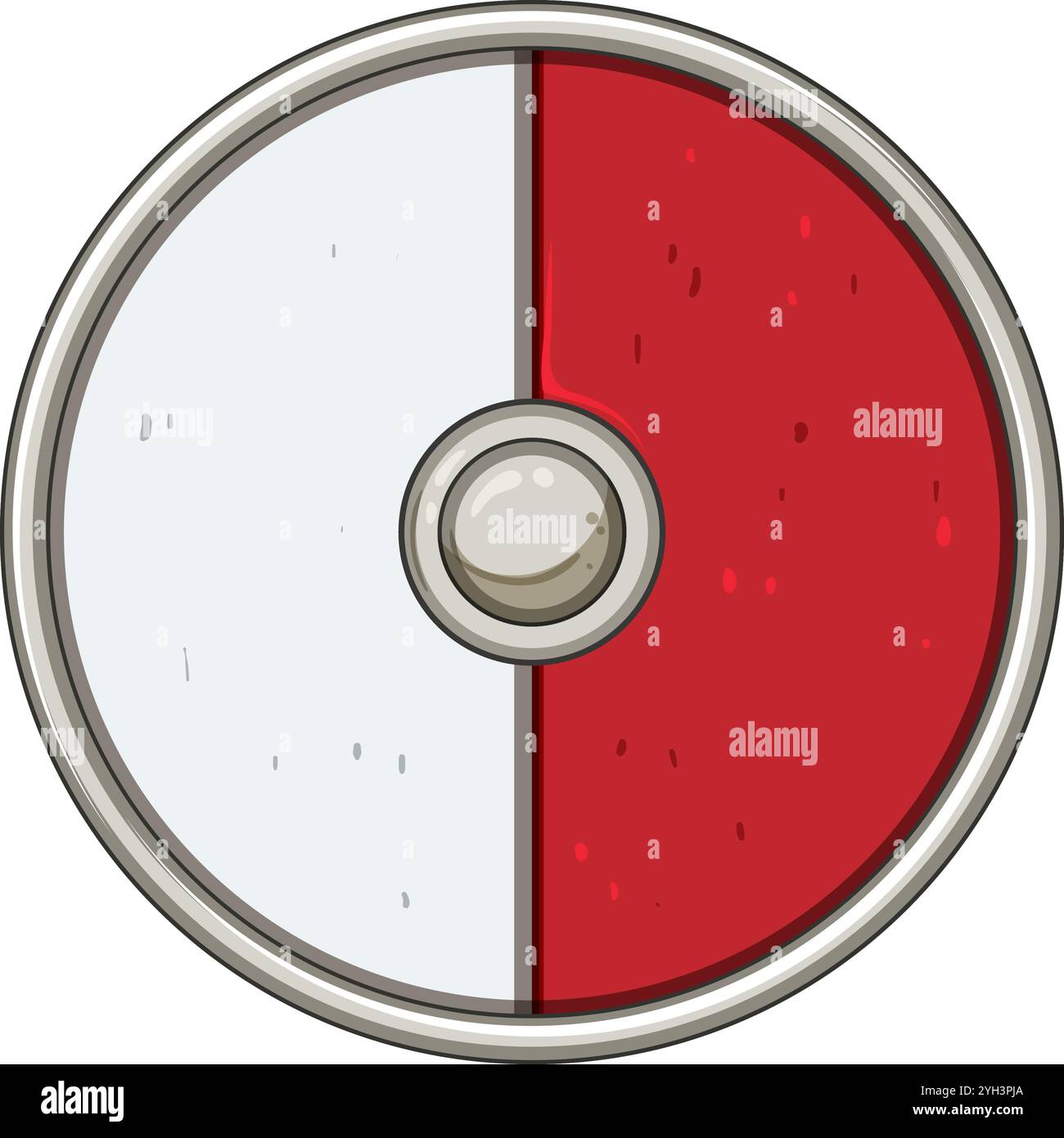 defense viking shield cartoon vector illustration Stock Vector Image ...