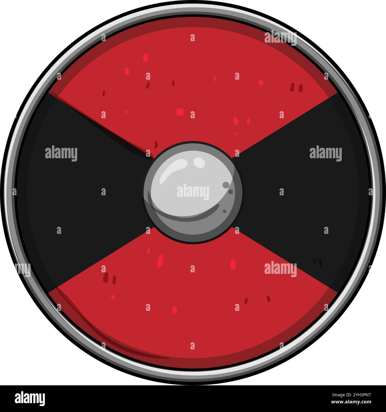 norse viking shield cartoon vector illustration Stock Vector Image ...