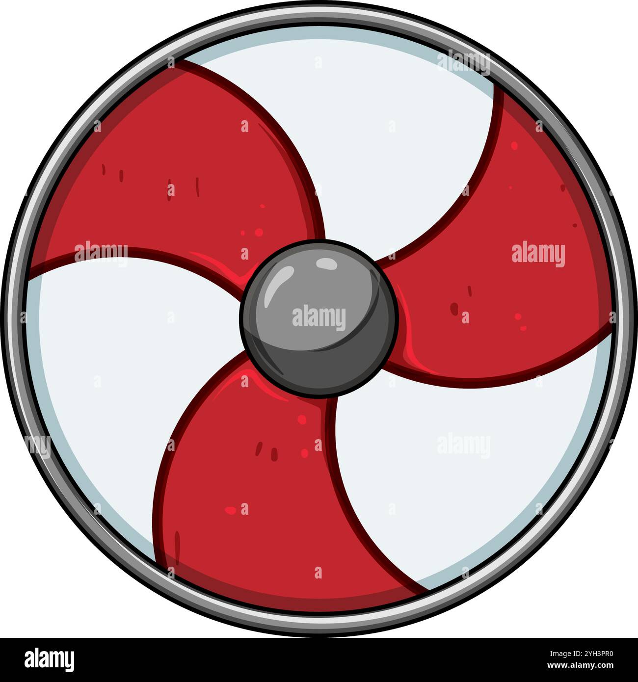 warrior viking shield cartoon vector illustration Stock Vector Image ...