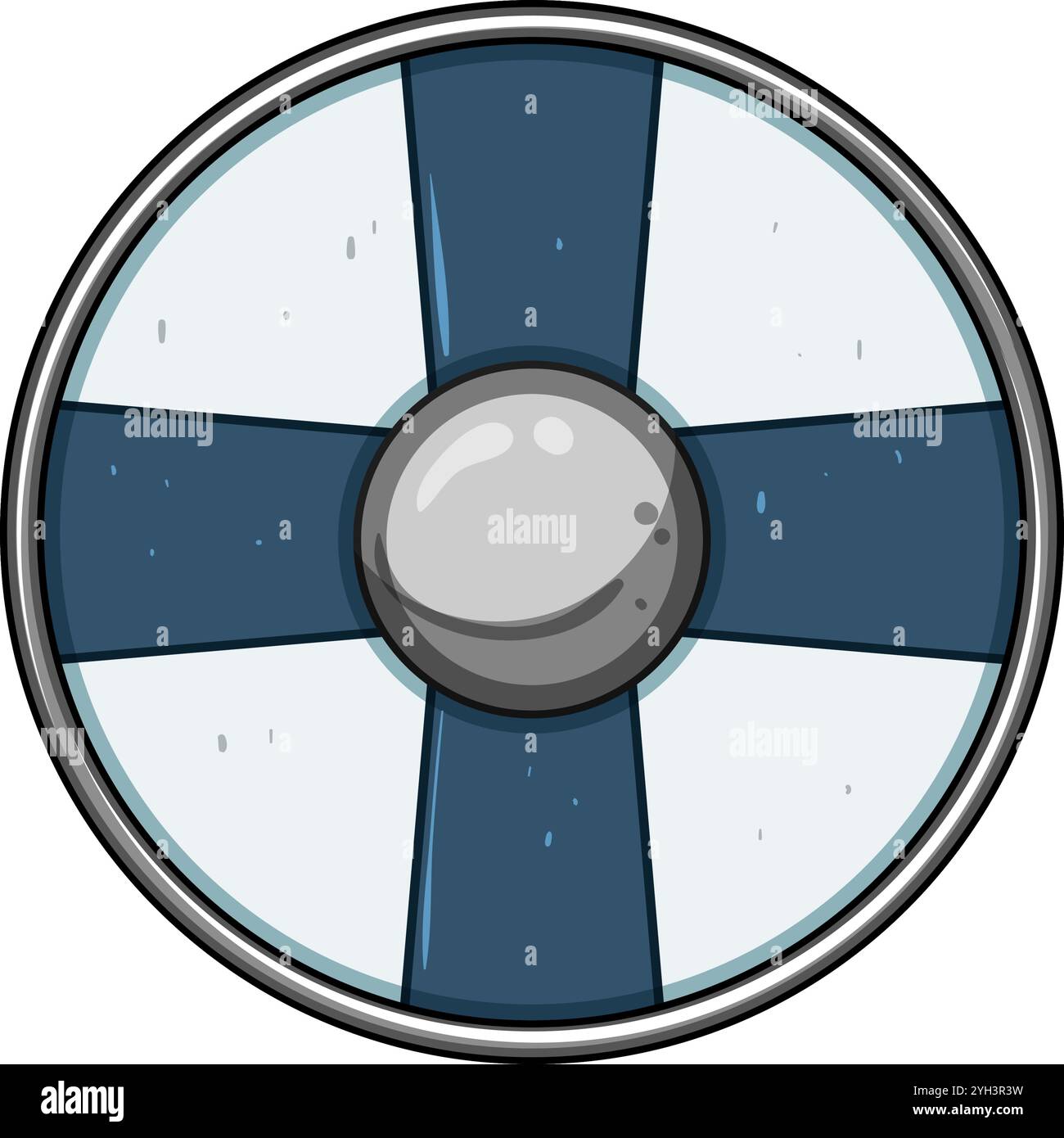 round viking shield cartoon vector illustration Stock Vector Image ...
