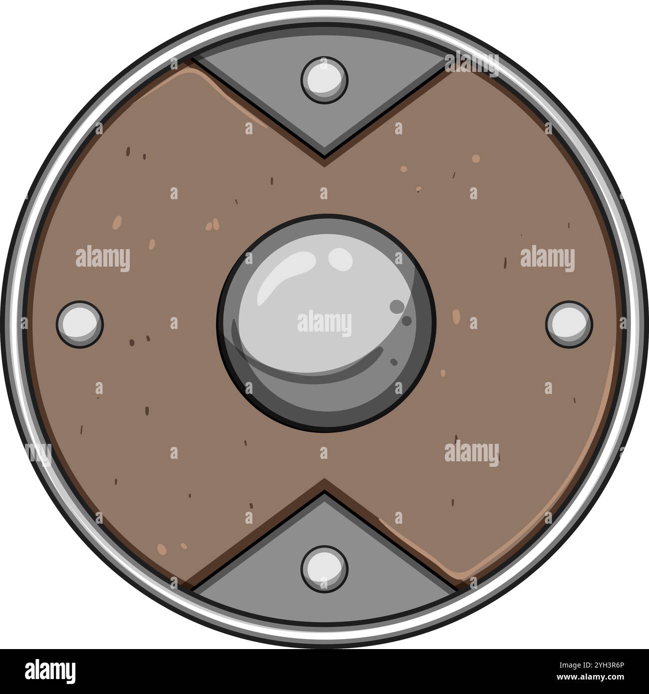 historical viking shield cartoon vector illustration Stock Vector Image ...