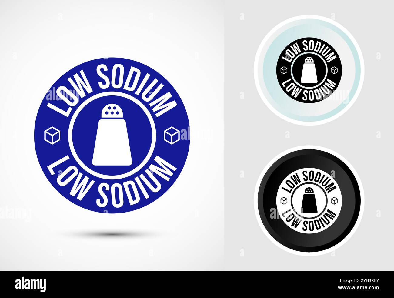 Low sodium label Stock Vector Images - Alamy
