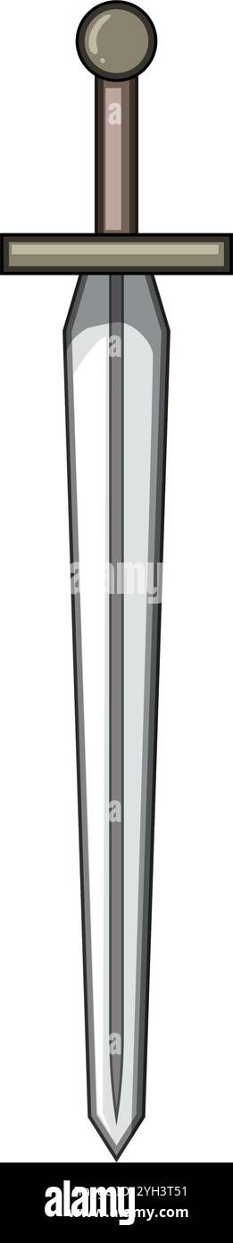 battle viking sword cartoon vector illustration Stock Vector Image ...