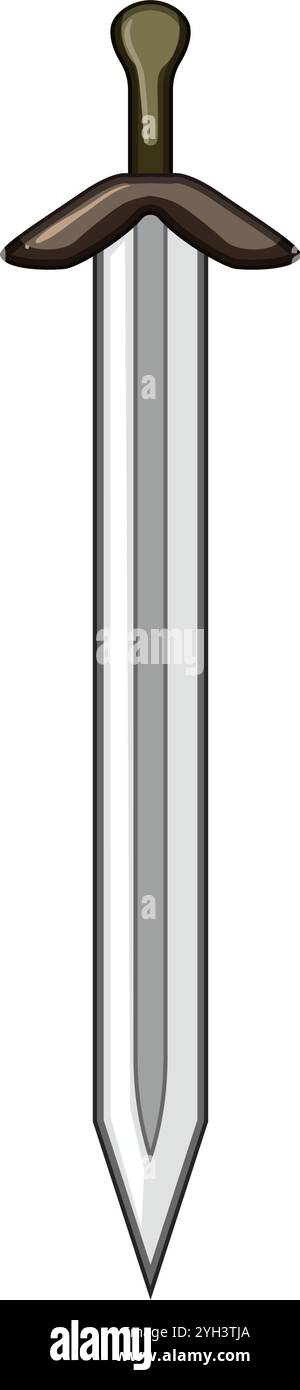 craftsmanship viking sword cartoon vector illustration Stock Vector ...