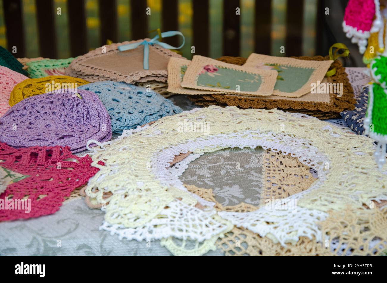 Knitted lace hi-res stock photography and images - Alamy