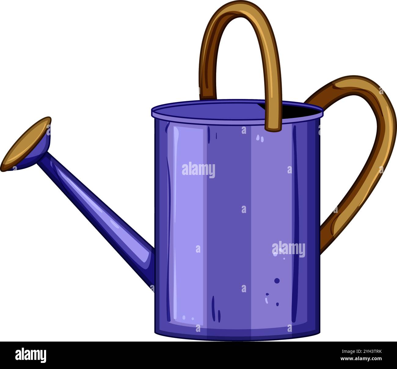 garden watering can metal cartoon vector illustration Stock Vector ...