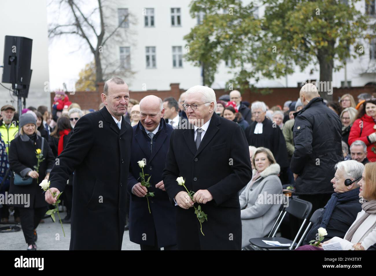 Germany, Berlin, November 9, 2024. Prof. Dr. Axel Klausmeier, Governing Mayor Kai Wegner and ...