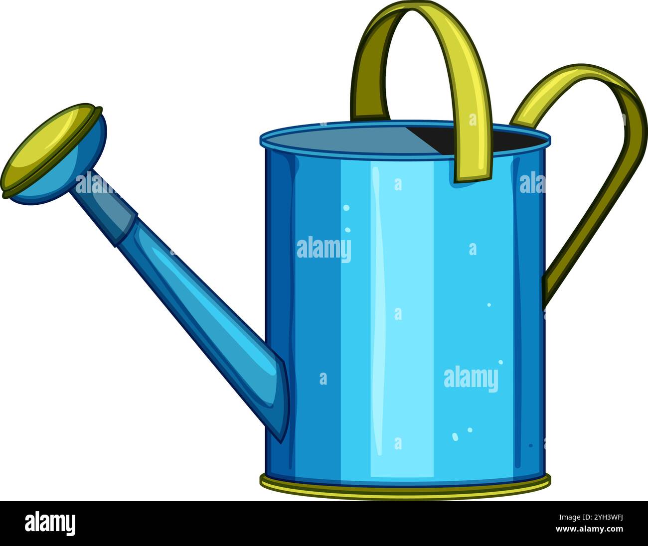 rustproof watering can metal cartoon vector illustration Stock Vector ...