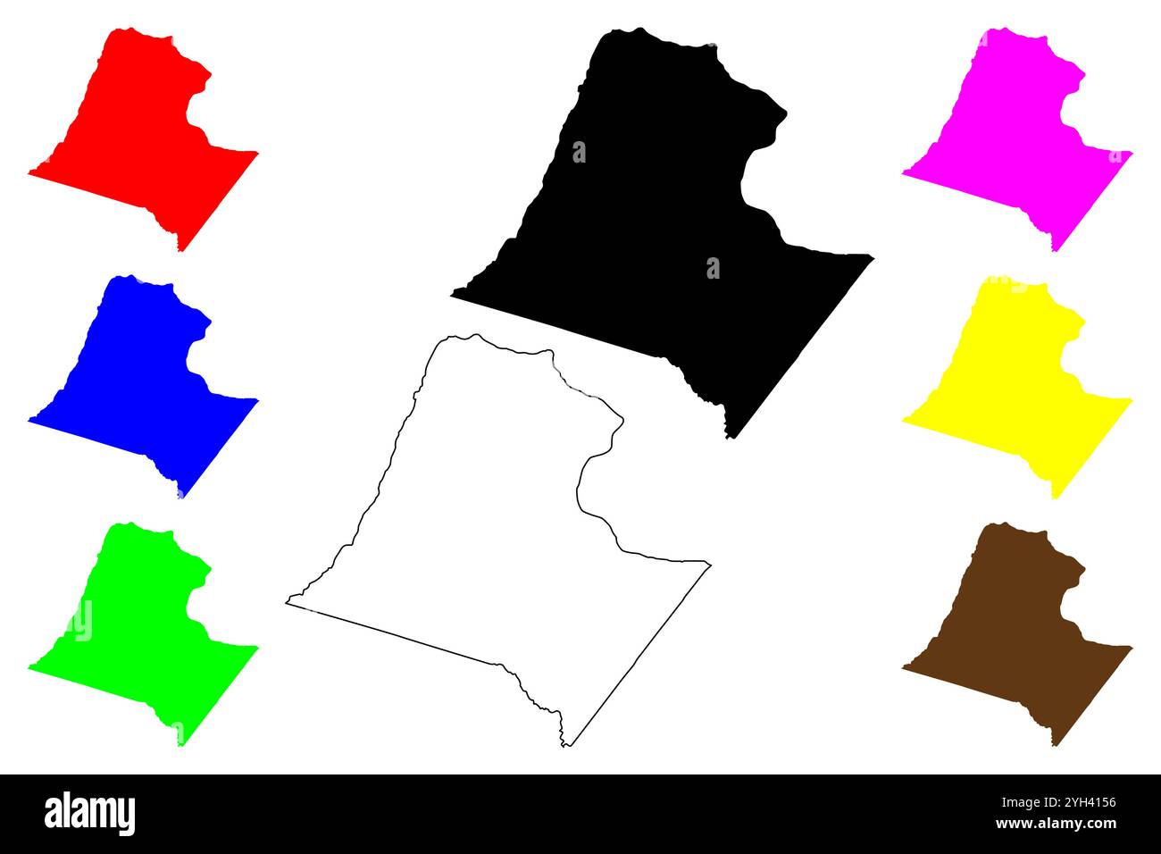 Loudoun outline map hi-res stock photography and images - Alamy
