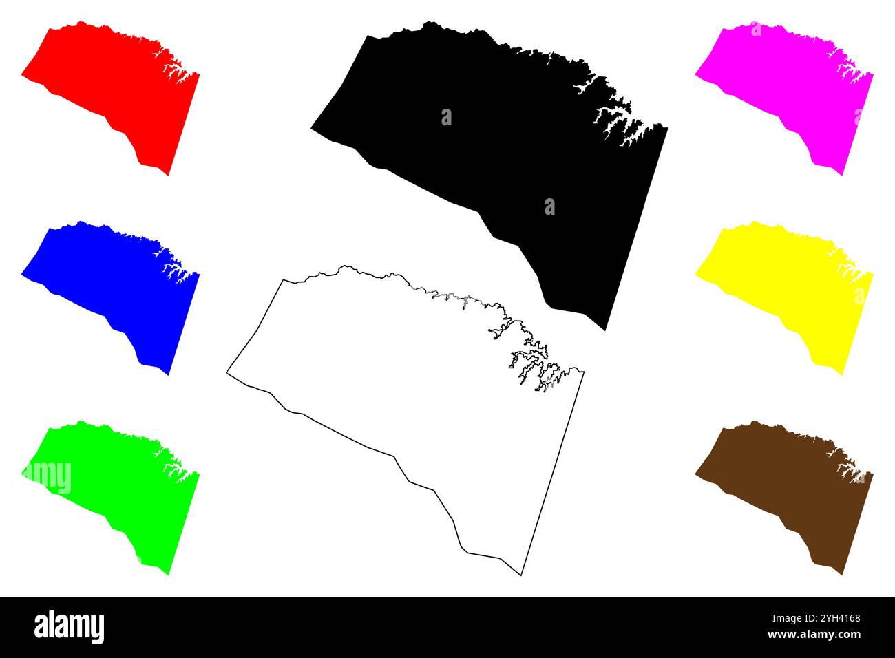 Louisa vector map Cut Out Stock Images & Pictures - Alamy