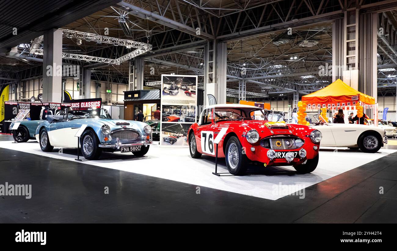 Pat Moss Rally Austin Healey on the JME Austin Healey Stand at the NEC ...