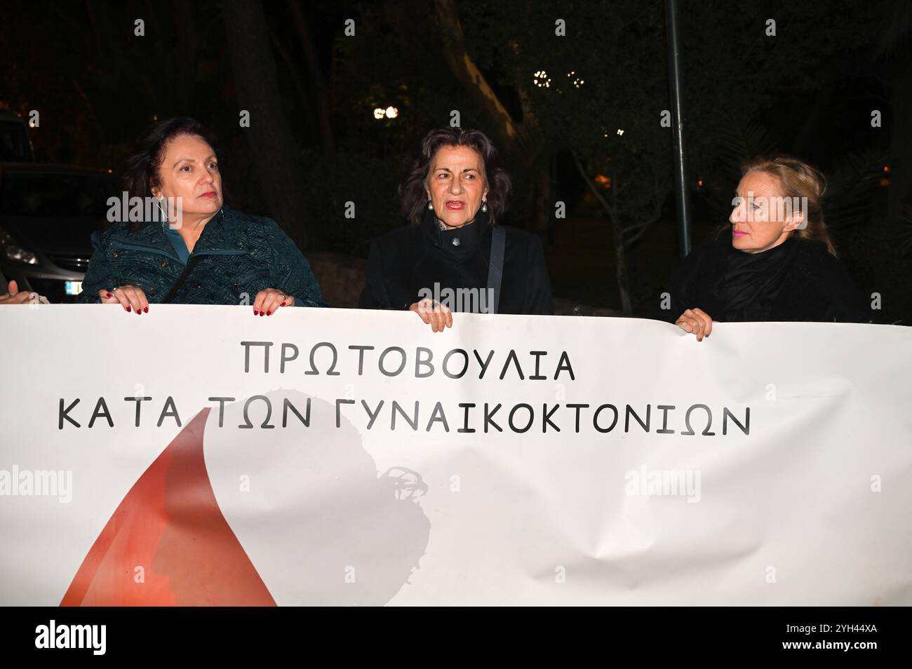 Athens, Greece. 7 November 2024. Members of feminist group protest in ...