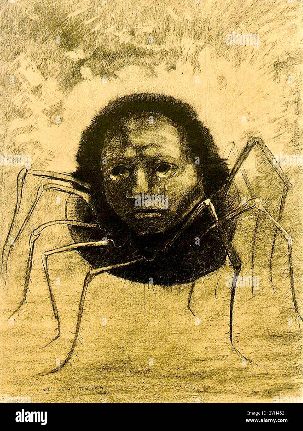 Odilon Redon - The Crying Spider - 1881 Stock Photo - Alamy