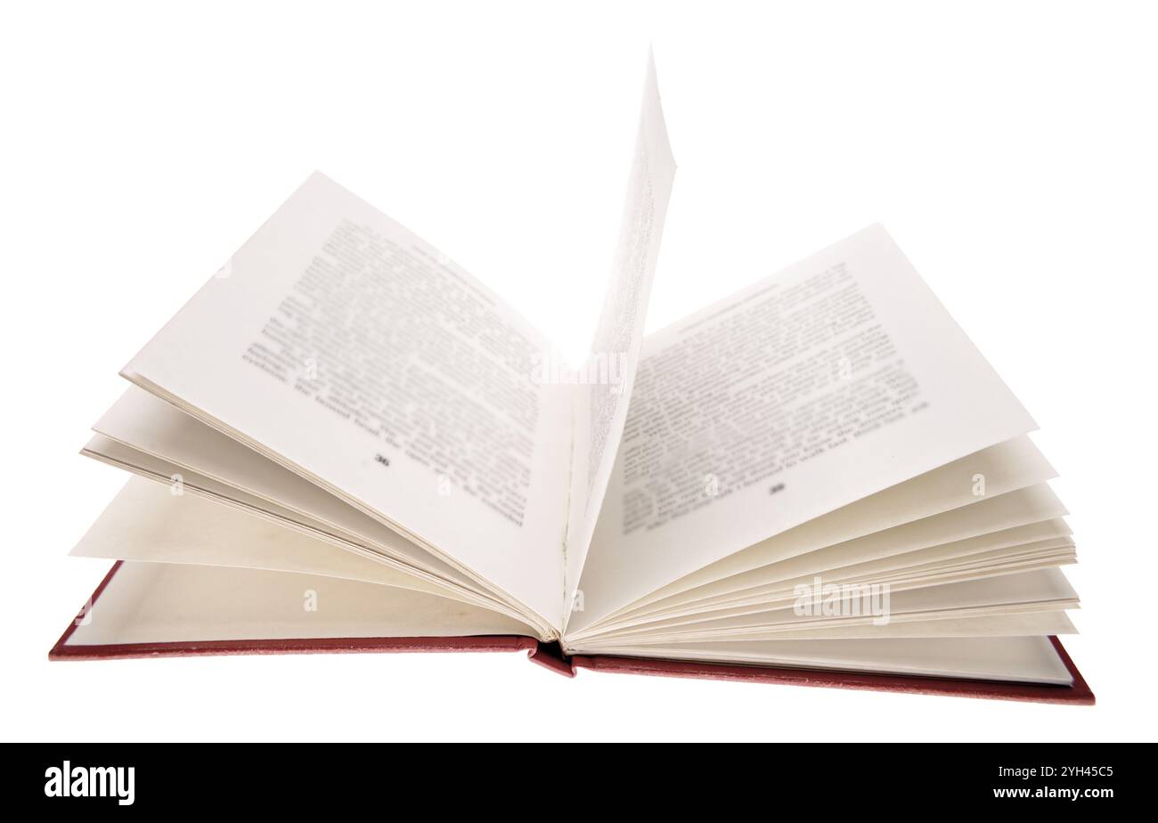 Open book on white hi-res stock photography and images - Alamy
