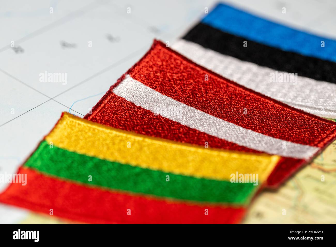 Lithuania Latvia and Estonia, Baltic States, Country Flags Stock Photo ...