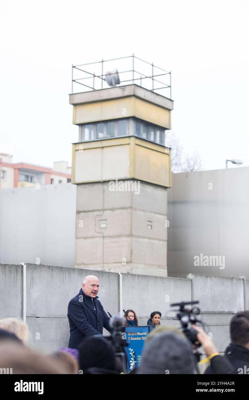 35 Jahre Mauerfall, Zentrale Gedenkveranstaltung an der Gedenkstätte ...