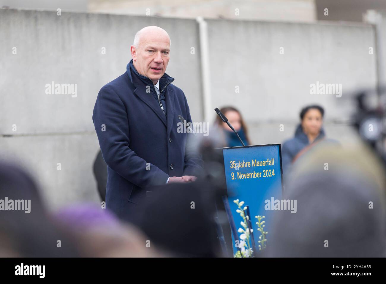 35 Jahre Mauerfall, Zentrale Gedenkveranstaltung an der Gedenkstätte ...