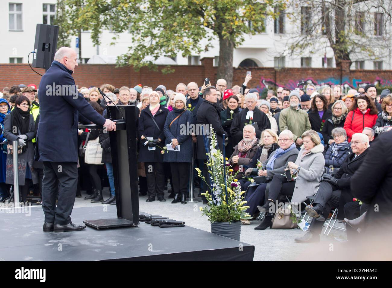35 Jahre Mauerfall, Zentrale Gedenkveranstaltung an der Gedenkstätte ...