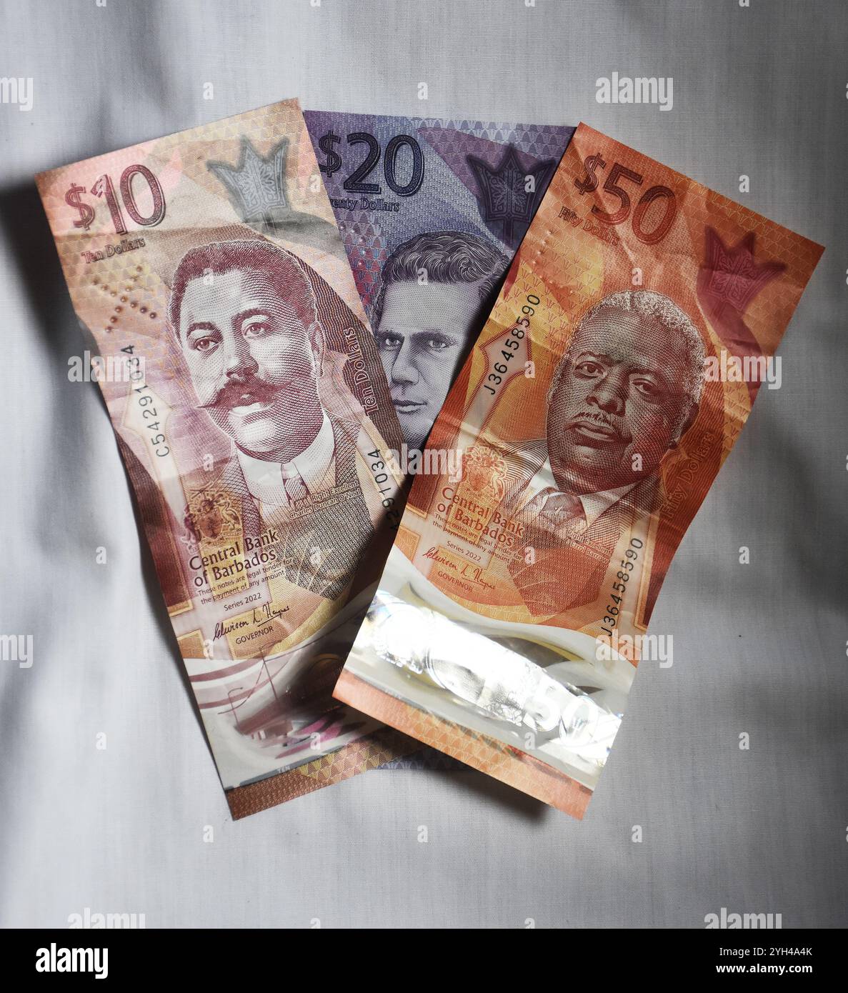 Barbados Currency Notes Stock Photo - Alamy