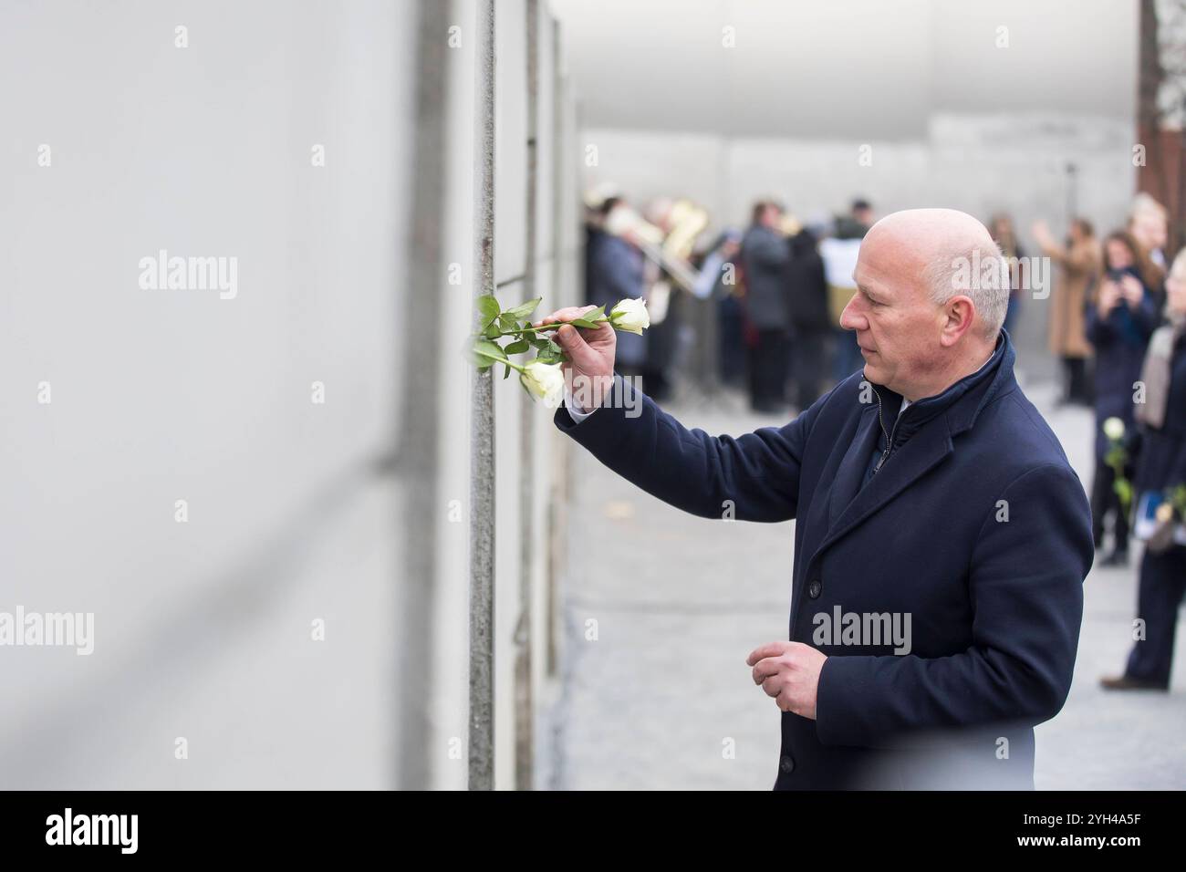 35 Jahre Mauerfall, Zentrale Gedenkveranstaltung an der Gedenkstätte ...