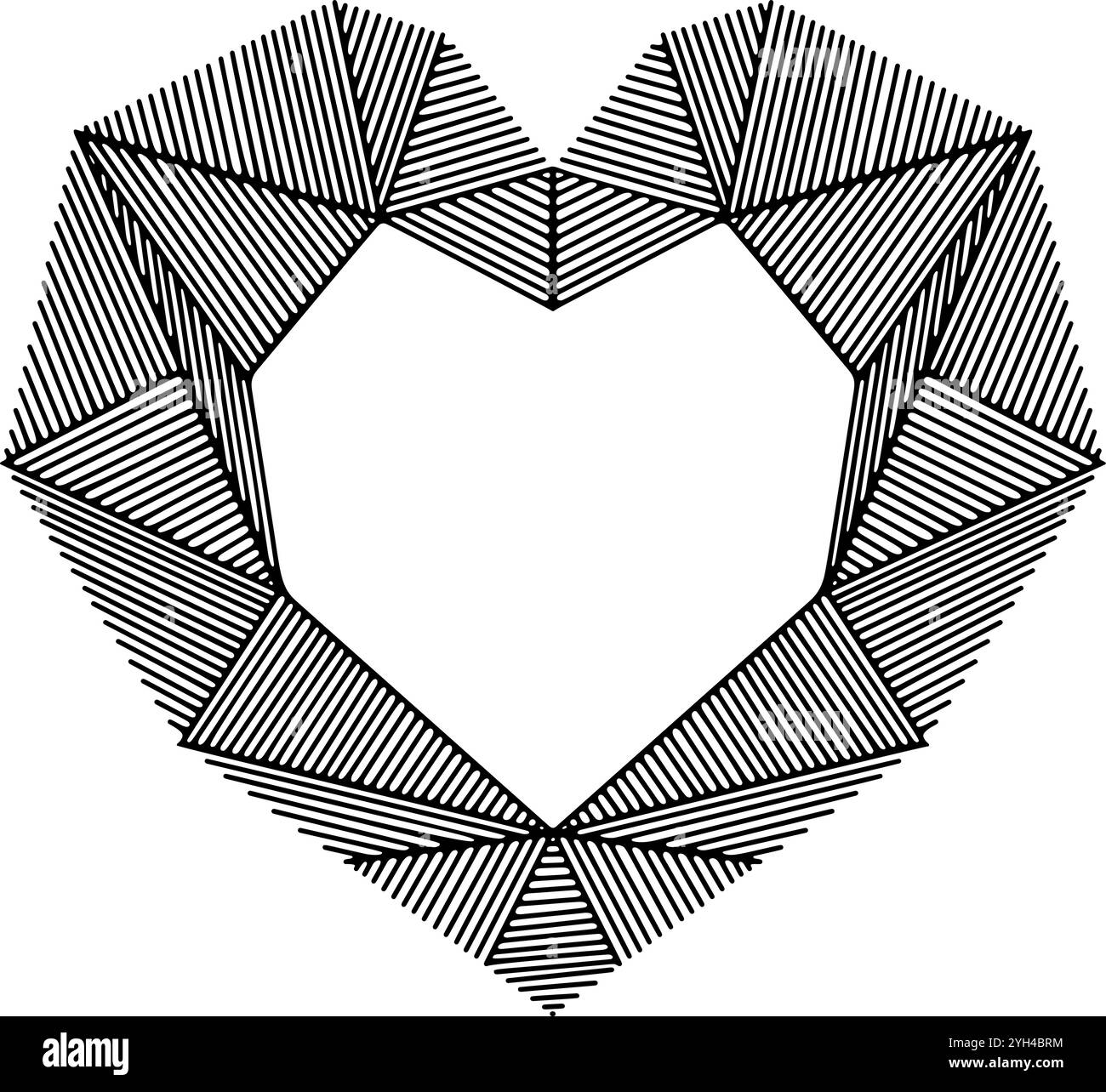 Diamond line art sketch Black and White Stock Photos & Images - Alamy