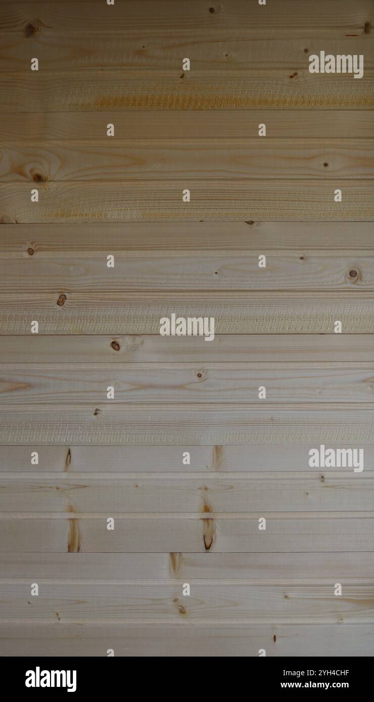 vertical plank background of narrow light wood planks with empty space ...