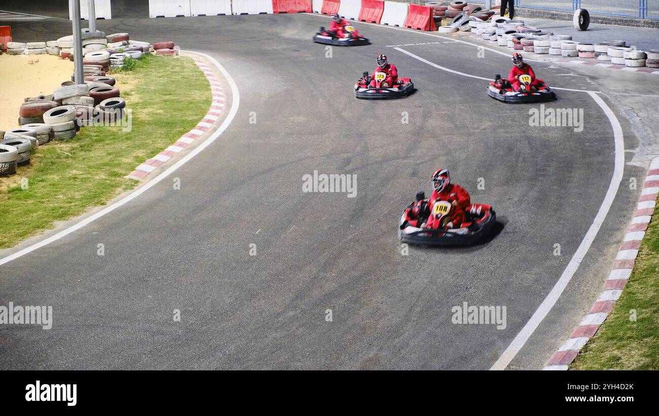 Go-cart racing track Stock Photo - Alamy