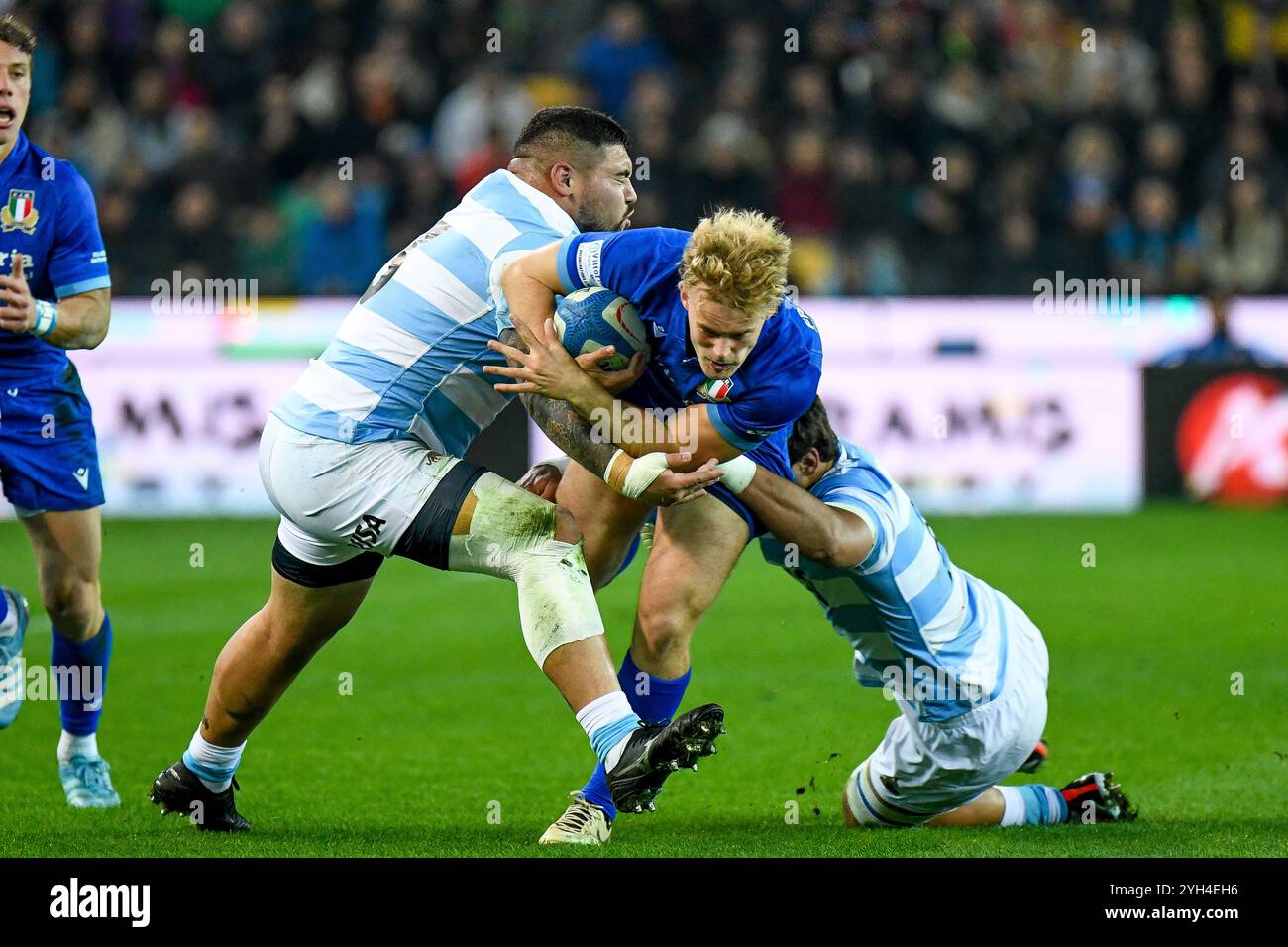 Italy's Louis Lynagh in action during Italy vs Argentina, Autumn ...