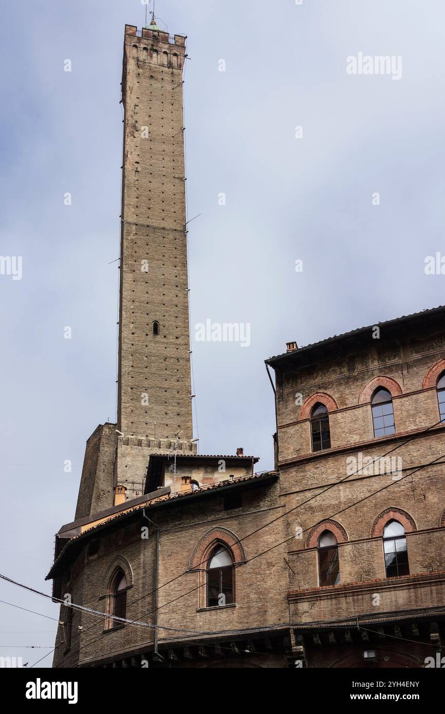 Bologna, Italy - November 3, 2024: The Asinelli Tower (the tallest) and ...