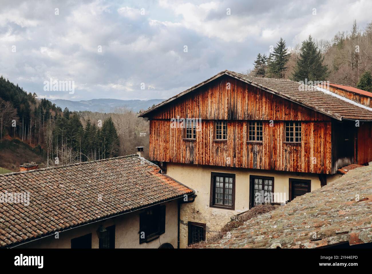 Ambert, France - 28.12.2022: The Richard-de-Bas paper mill in Ambert ...